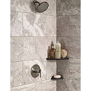 Premium Quality Absolute Black Granite Corner Shelf (Shower Caddy) Both Side Polished 9 Inch Maintenance Free, Stain Resistant (2 - Pack)