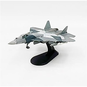 Flmenunu SU-57 Fighter Jet Airplane Model 1/100 Falcon Military Aircraft Diecast Models