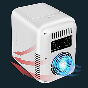 Mini Fridge for Skin Care, 4L Makeup Storage Mini Refrigerator, Small Refrigerator for Cosmetics, Skin Care, Food for Car, Office Desk and College Dorm Room