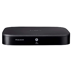 Lorex D841A82B Series 8 Channel 4K HD 2TB Analog HD Security System DVR with Advanced Motion Detection Technology and Smart Home Voice Control, Black (Renewed)