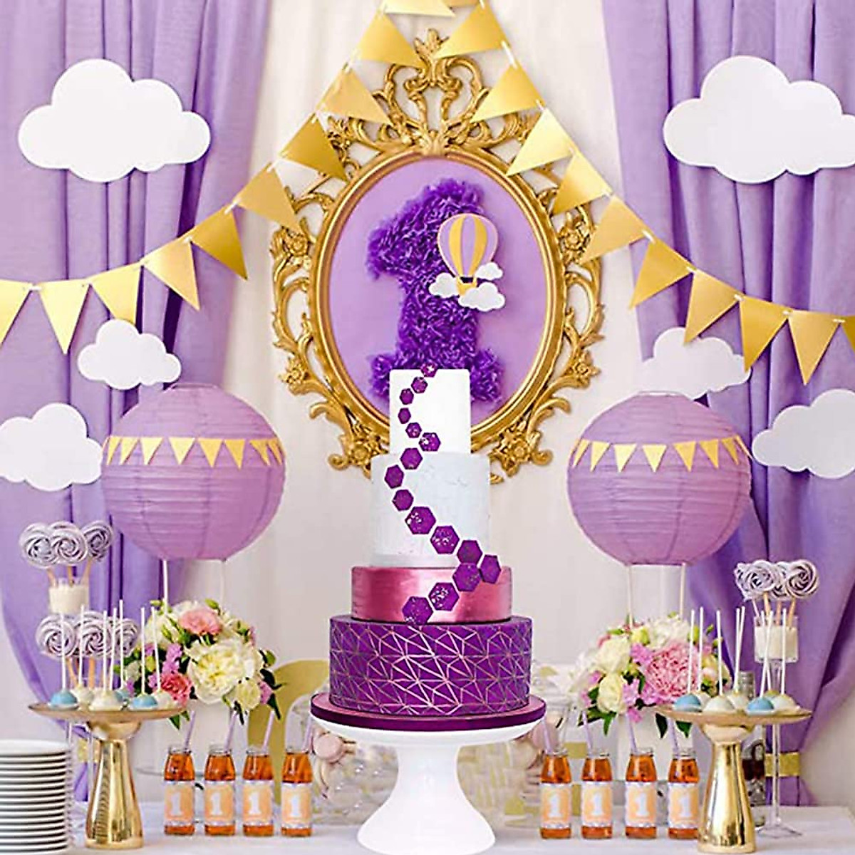 9 Pcs Cookie Fondant Cutter, 3 Shapes Geometric Biscuit Cutter Fondant Impression Mat for Cake Making Fondant Cookie