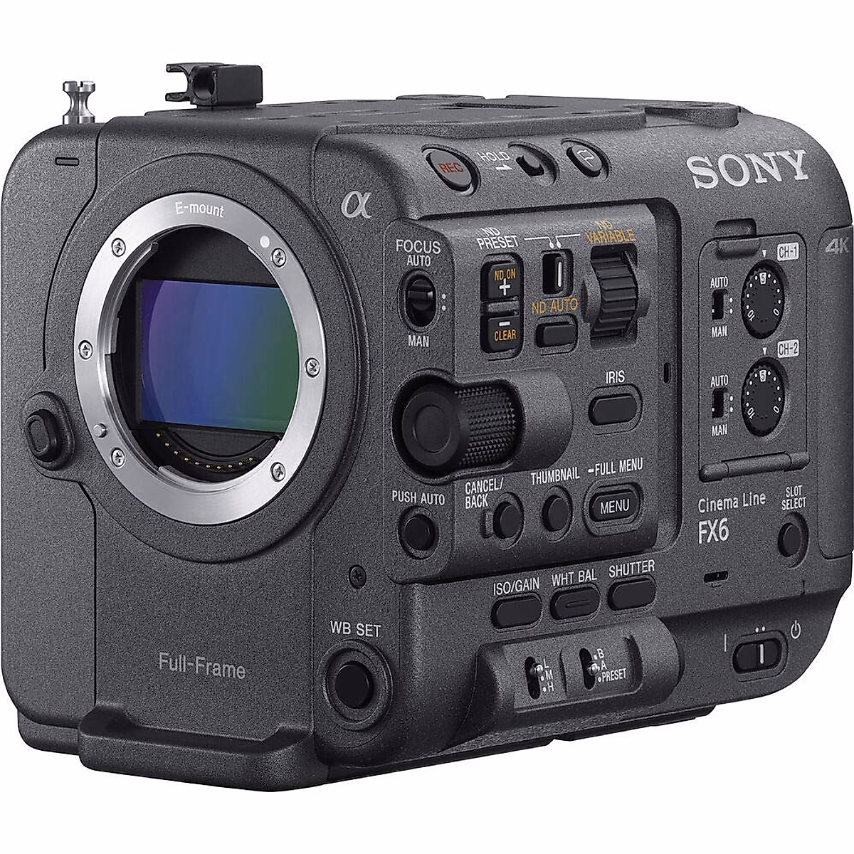 Sony FX6 Full-Frame Cinema Camera (Body Only) (ILME-FX6V) + Sony 256GB Cfexpress Card + BP-U35 Battery + Pro Case + Deluxe Cleaning Set + HDMI Cable + Memory Card Wallet + More (Renewed)