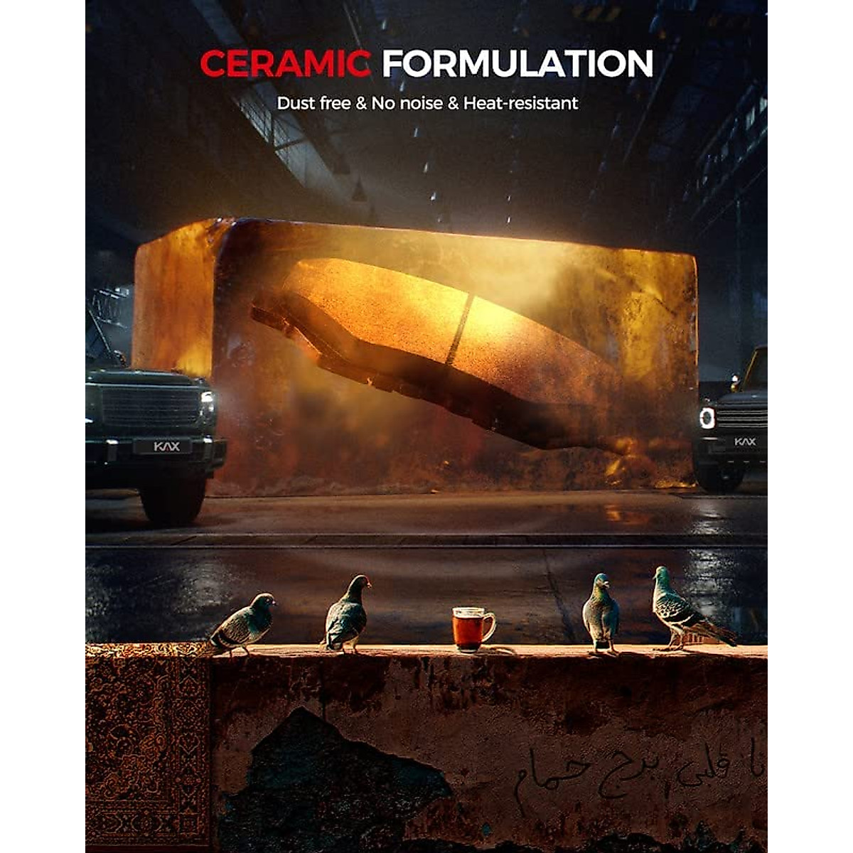 KAC Rear Disc Brake Rotors Drilled & Slotted Replacement for FX35 2003-2012, FX45 2003-2008, Q50 2014-2019, MURANO 2003-2019 Excluding 2008, PATHFINDER 2013-2019, QUEST 2004-2017 Excluding 2010