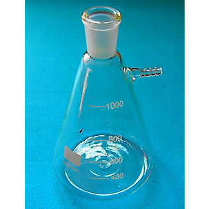 Deschem 1000ml,24/40,Glass Filter Suction Flask,1L Lab Filtration Bottle