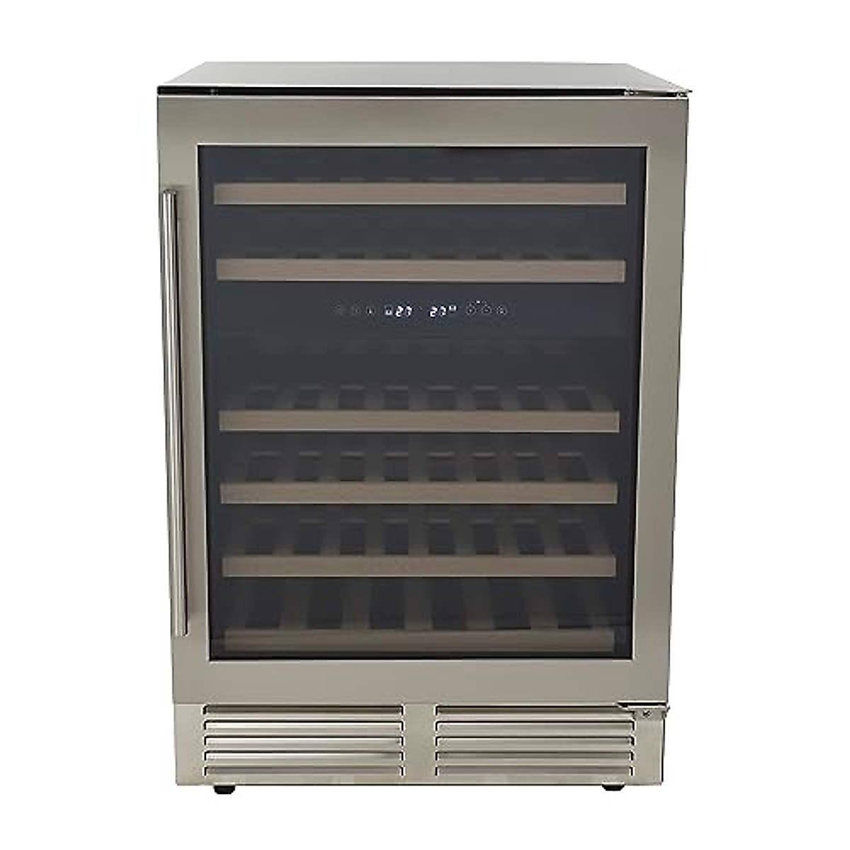 DUURA Elite DE430WCDZSS Wine Cooler Designer Series Dual-Zone, 46-Bottle, Metallic