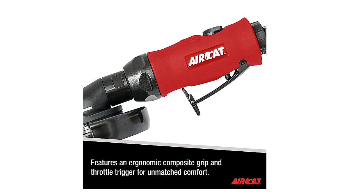 AIRCAT 6340-A: Powerful 1 HP Angle Grinder at 11,000 RPM
