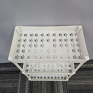 GIAJORYA Shelves for Storage Durable 3-Tier Plastic Storage Rack - Organize in Style