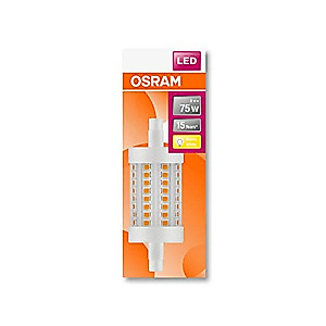 OSRAM LED Star LINE R7s / LED Tube: R7s, 8 W, 75 W Replacement for, Clear, Warm White, 2700 K, / Pack of 10