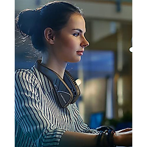 CreakStone Neck Fan Portable, Bladeless Personal Fan, Angle Adjustable, 4000mAh Rechargeable Battery Powered, Mini Small Fan 3 Speed Neck Cooler For Women Men Kids Outdoor Indoor Hands Free Travel