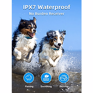 Bousnic Dog Training Collar with Remote - 4000ft Waterproof Dog Shock Collars 2 Dogs for Large Medium Small Dogs Rechargeable E Collars for Dogs Training with Beep Vibration Humane Shock(1-16) Mode