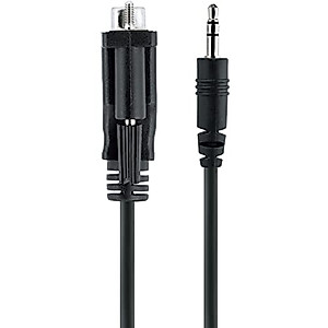 StarTech.com 3ft (1m) DB9 to 3.5mm Serial Cable for Serial Device Configuration, RS232 DB9 Male to 3.5mm Cable for Calibrating Projectors, Digital Signage, TVs via Audio Jack (9M351M-RS232-CABLE)