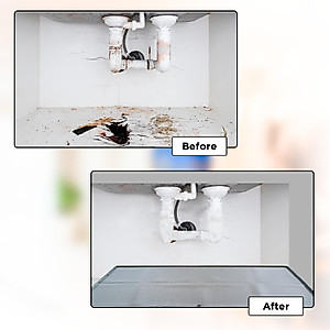 Under Sink Mat 22x34 - Under the Sink Mat Waterproof - Under Sink Protector Mat - Under Kitchen Sink Mats and Protectors - for Cabinets - Under Sink Waterproof Mat