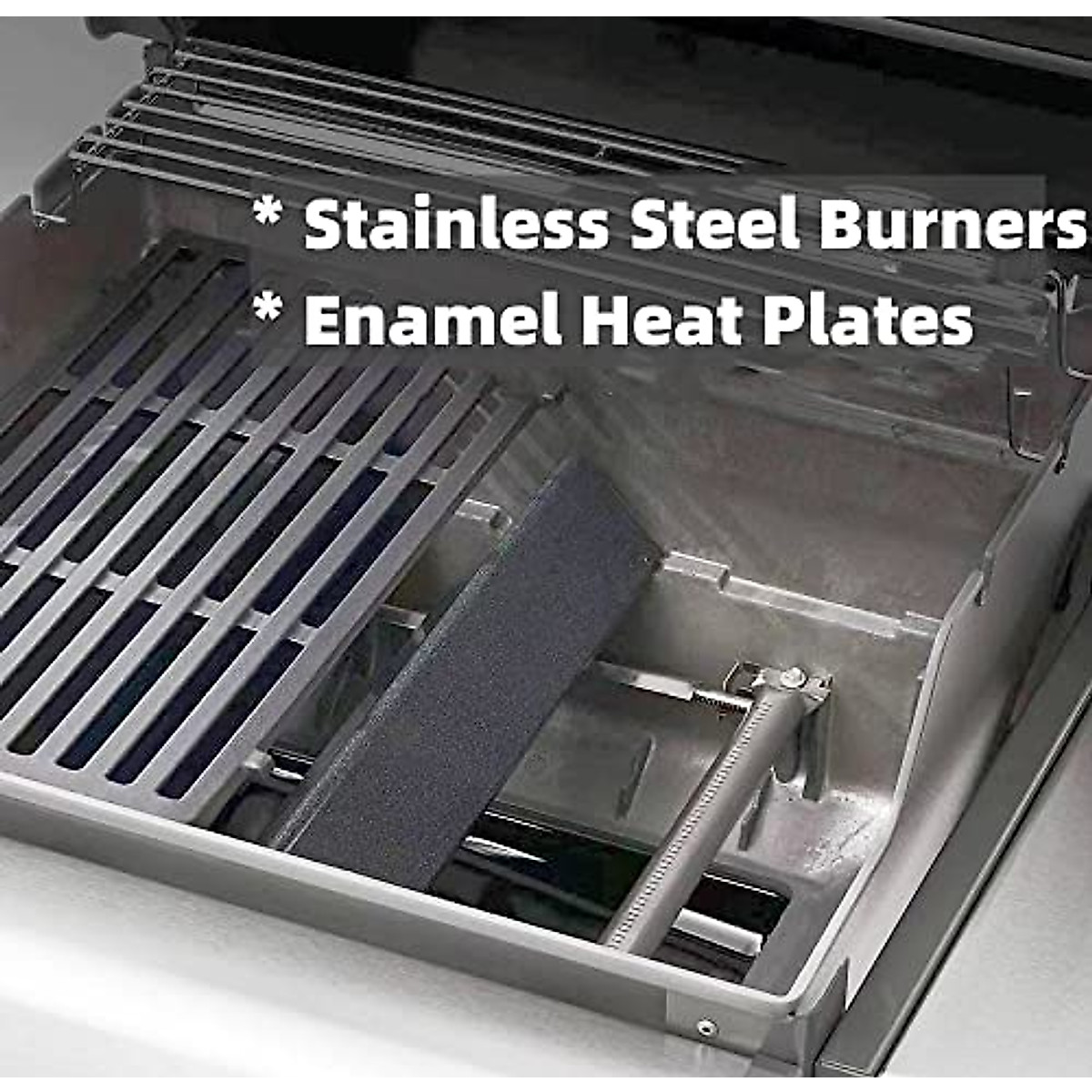 Firsgrill Professional Replacement for Weber Spirit I & II 200 Series Spirit E-210 E-220 Spirit S-210, S-220 Burner Flame Cooking Grills (Burners & Heat Plate)