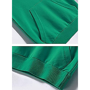 ZiweiStar Girls Boys' Crewneck Sport Long Sleeve Cotton Casual Solid T-Shirt Pullover Tops Kids' Hooded Youth Sweatshirt