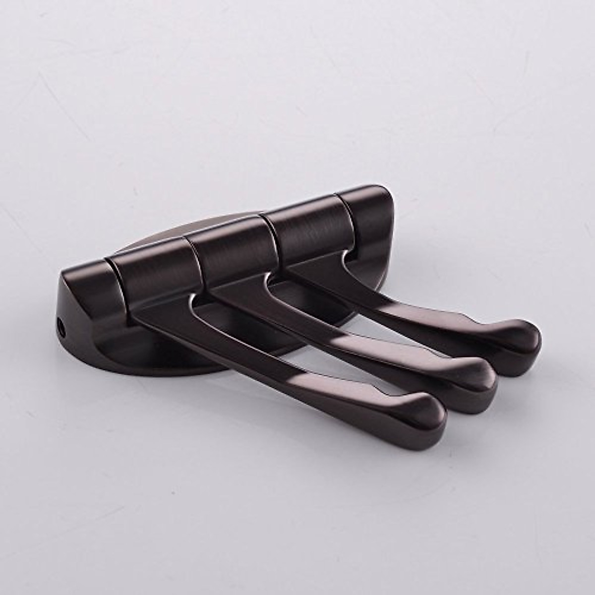 Weirun Solid Metal Swivel Hook Heavy Duty Folding Swing Arm Triple Coat Hook with Multi Three Foldable Arms Towel/Clothes Hanger for Bathroom Kitchen Garage Wall Mount Oil Rubbed Bronze