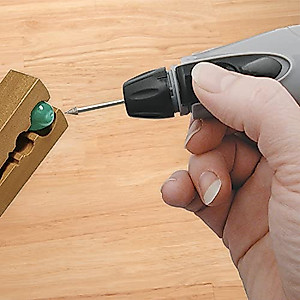 The Beadsmith Motorized Bead Reamer – Cordless: 2 AA Batteries – Included 3 Diamond Points – Use on Glass, Ceramic or Stone – Tools for Opening & Enlarging Holes & Softening & Smoothing Rough Edges