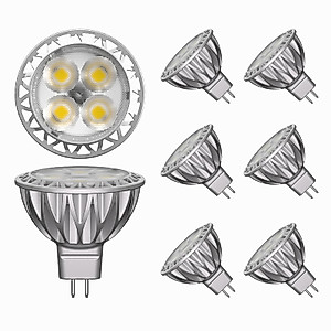 GOHDLAMP MR16 5W LED Bulbs Energy-Efficient- 6 Pack, 4000K Neutral/Natural White, 450lm, 38° Beam, Replaces 50W Halogen, 12V GU5.3 Spotlight for Outdoor/Indoor Lighting