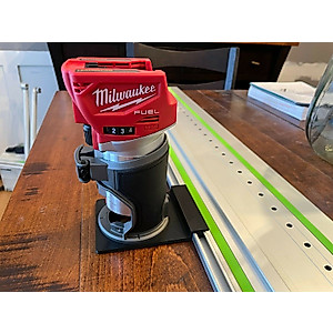 ToolCurve Guide Rail Adapter Compatible with Milwaukee Router - Made in USA