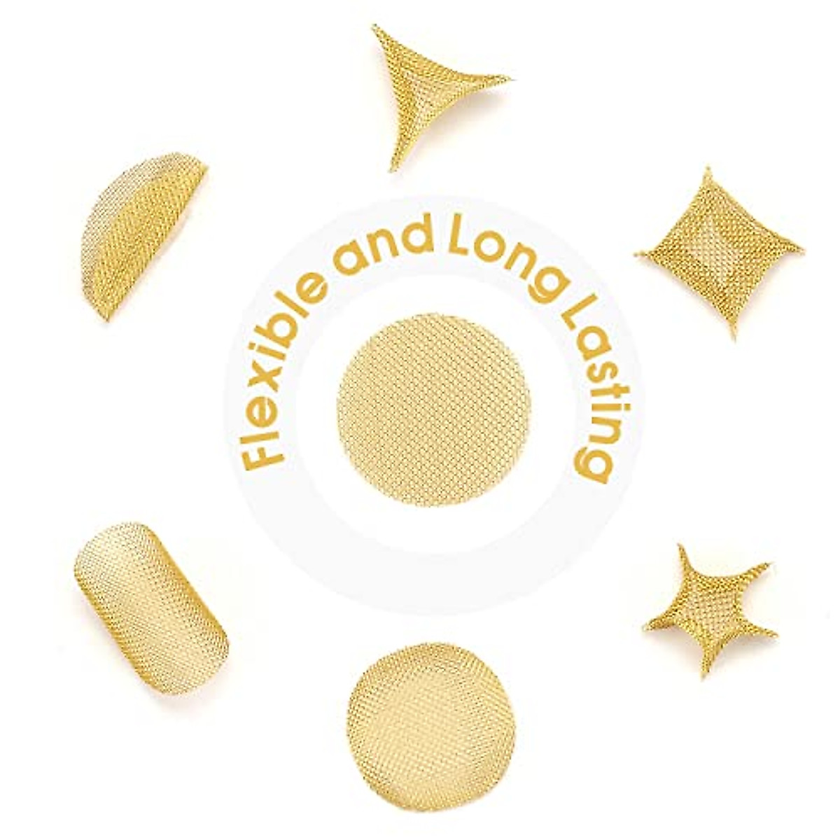 200pcs 3/4 Inch Brass Pipe Screens, 3/4 Inch Brass Pipe Screen with Storage Box