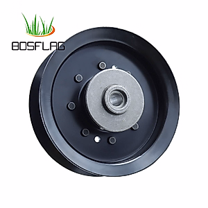 BOSFLAG 2 Pack 532196104 Idler Pulley Replaces Husqvarna 532196104 Husqvarna Idler Pulley, 532197380 Husqvarna Idler Pulley, 196104, 197380 for Husqvarna lgt2654, rz5424, yth24v48, rz4623 Tractors