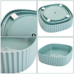 Peohud 2 Pack Lazy Susan Turntable, 9 Inch Cabinet Organizer, Rotating Storage Container for Kitchen, Cabinets, Pantry, Spinning Organizer Rotating Spice Rack Holder for Condiments, Cosmetic