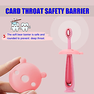 SVITOO Infant Toddler Toothbrush, 2 Pcs Toddler Training Teeth Brushes with Thousands of Soft Bristles, Children Oral Care for Sensitive Gums for 12 Months to 6 Years Babies, Prevent Stuck Throat