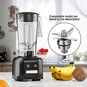 3 Pieces Blender Blade Assembly 6 Blade Wet Dry Ice Blade Assembly With Socket Wrench Drive Socket Kit Replacement Parts for Vita-Mix Blender Compatible with Vita-Mix 1151 Vita-Mix 1152