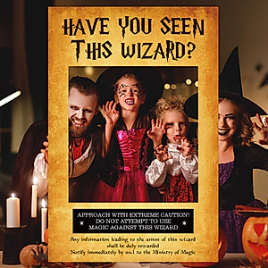 Have You Seen This Wizard Photo Booth Props Halloween Party Decorations Wizard Theme Inspired Photo Booth Frame Magical Birthday Party Supplies