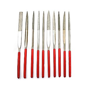 Harrier Guitar Nut Files Needle Fret Saddle Files Guitar Repair Luthier Tool Set of 10Pcs.