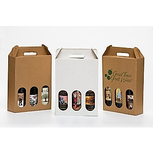 3pk Wine Carrier - Printed
