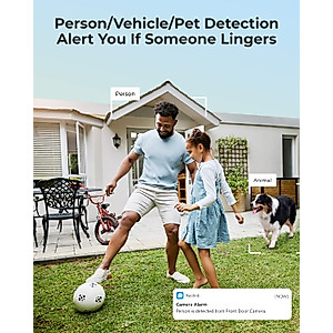 REOLINK 4K Outdoor Security Camera System, Home Surveillance IP PoE Camera with 3X Optical Zoom & 25FPS Daytime Video, Human/Vehicle/Pet Detection, Work with Smart Home, Up to 256GB SD Card, RLC-822A