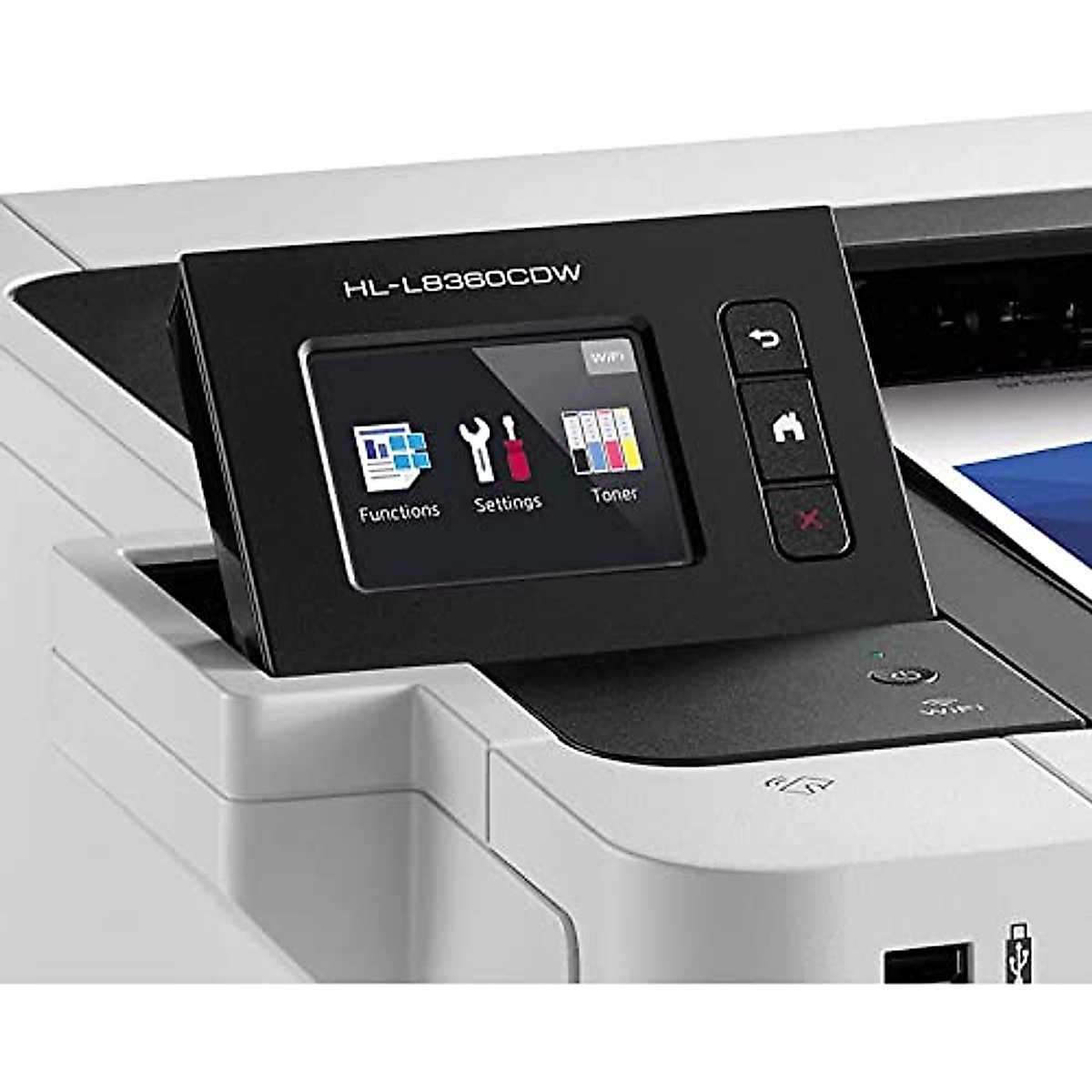 Brother HL-L8360CDW Wireless Single-Function Color Laser Printer - Print Only - USB, Ethernet, WiFi, NFC Connectivity, 2.7" Touchscreen LCD, 31 ppm, 600 x 2400 dpi, Auto Duplex Printing (Renewed)