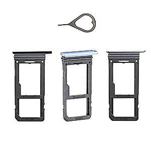 Ubrokeifixit Galaxy S8,S8 Plus Micro SD Card Slot Single Sim Card Tray Holder Replacement for Samsung Galaxy S8 G950/S8+ Plus G955-Black