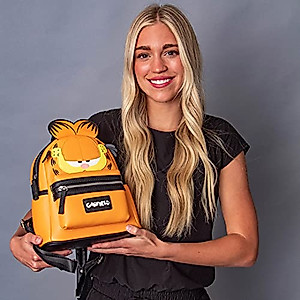 INTIMO Nickelodeon Classic Comic Character Face Garfield Zippered Mini Backpack Bag