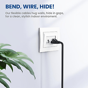 Cat6 Ethernet Cable 6 Feet (6 Pack) LAN, utp Cat 6, RJ45, Network Cord, Patch, Internet Cable- 6 ft