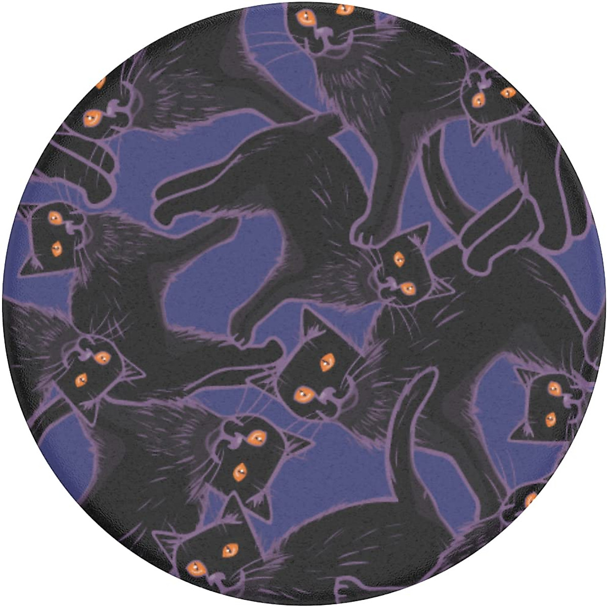 ​​​​PopSockets Phone Grip with Expanding Kickstand, PopSockets for Phone - Black Cat Crossing