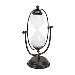 Decorative Metal & Glass Thirty Minute Hourglass