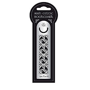 Irish Metal Bookmark With Celtic Knotwork, Ireland & Spiral Design