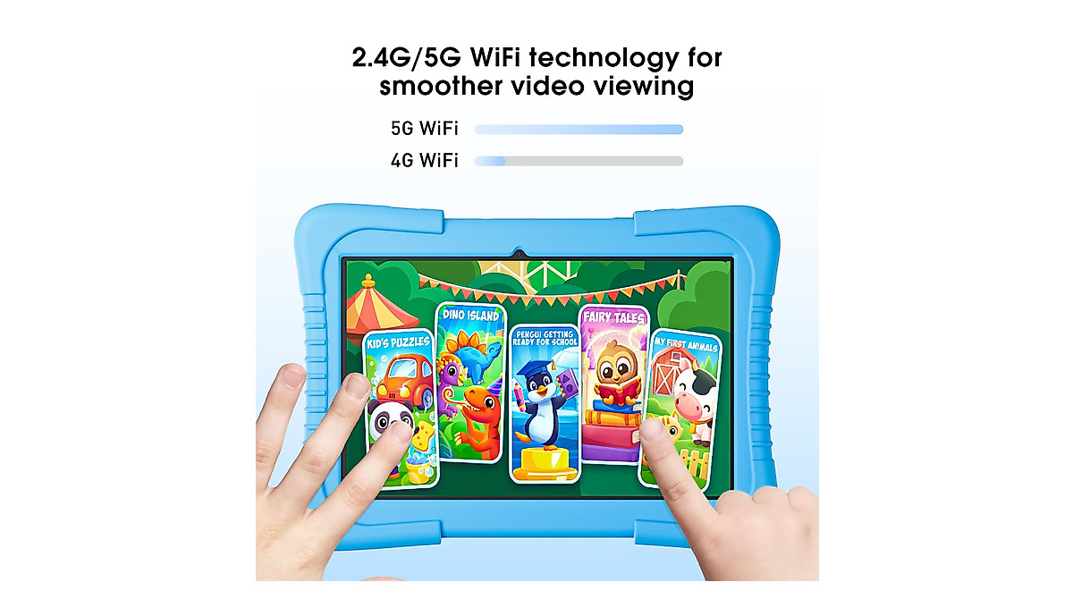 SGIN 10-Inch Android 12 Tablet with IPS Display & 2GB RAM
