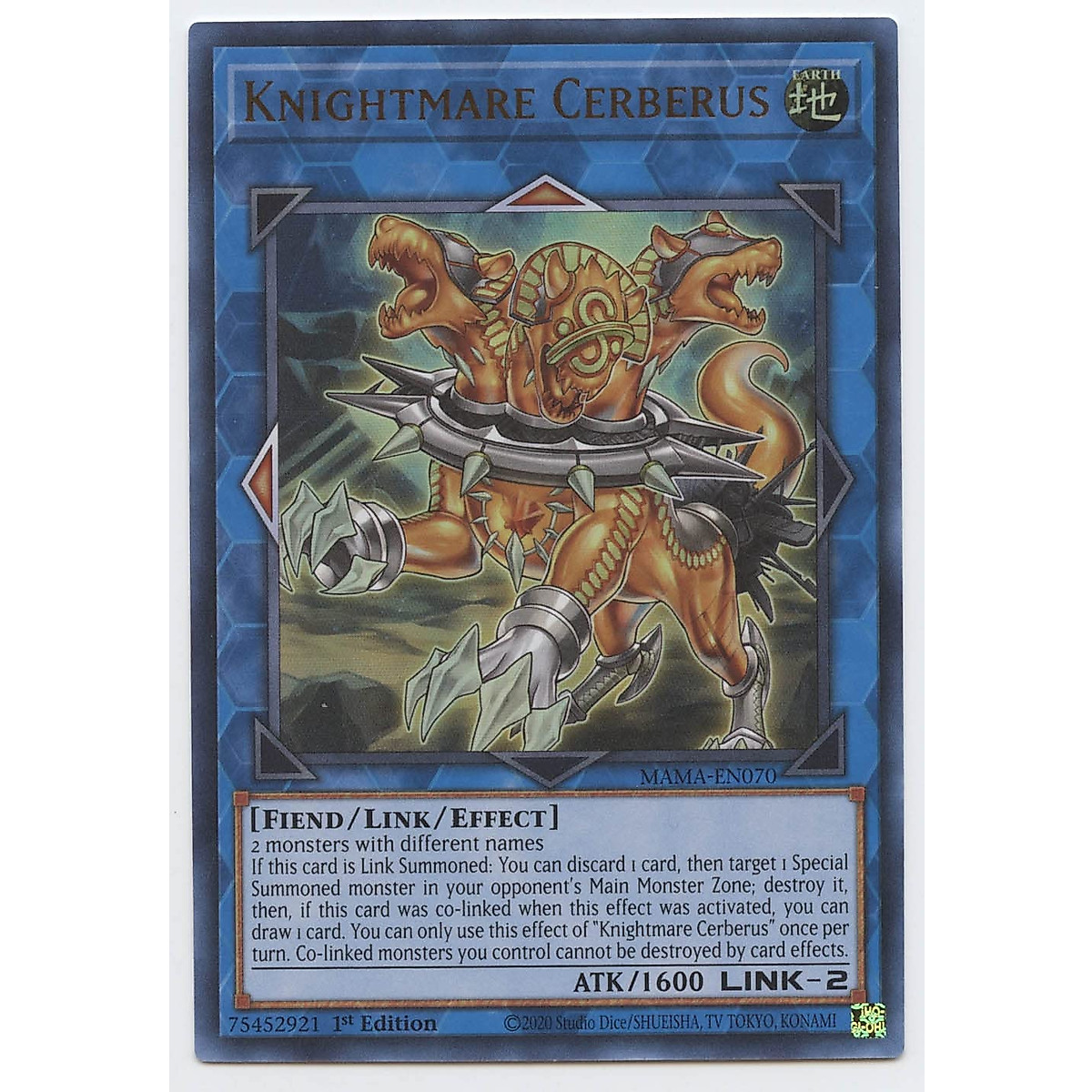 Knightmare Cerberus - MAMA-EN070 - Ultra Rare - 1st Edition