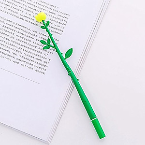 Opla3ofx Creative Flower Gel Ink Pen Cute Stationery School Office Supplies Kids Gift Fine point, Durable and Smoth to Write Green