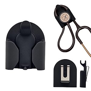 Generic SIGHealth Stethecope Holder, Designed for Durability and Comfrot, Stethoscope Hip Holder for Waist Belt, for Physicians, Nurses, MAs, PAs, and Students., Black