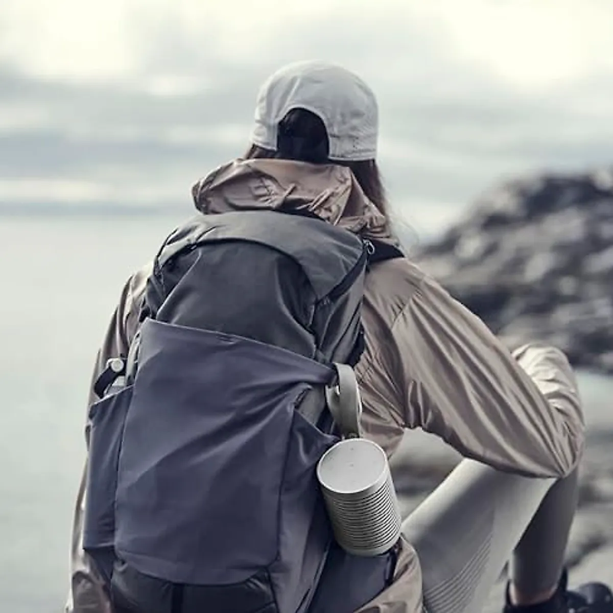 Bang & Olufsen Beosound Explore - Wireless Outdoor Bluetooth speaker, IP 67 Dustproof and Waterproof, Grey Mist