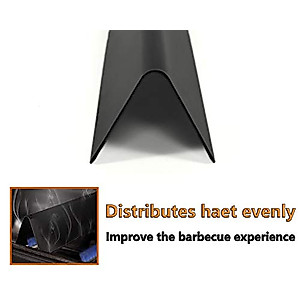 DELSbbq 5-Pack 22.5-inch Porcelain Steel Flavorizer Bars(16 Ga.), Replacement for Weber Genesis Silver B and C, Spirit 700, Gold B & C, Genesis Platinum B & C and 900 Grill