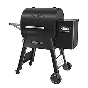 Traeger Grills Ironwood 650 Wood Pellet Grill and Smoker with Alexa and WiFIRE Smart Home Technology, Black & Grills PEL305 Mesquite 100% All-Natural Hardwood Pellets (20 lb. Bag)