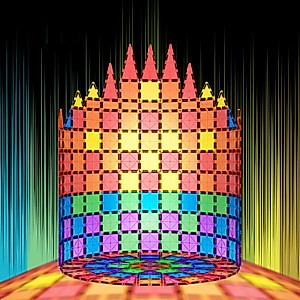 Magnetic Tiles Toddler Building Blocks Toys, Magnet Montessori Kids Toys for 3+ Year Old Boys and Girls, Preschool Learning Sensory STEM Education Toys Games, Birthday Gifts Idea for Kids Toddlers.