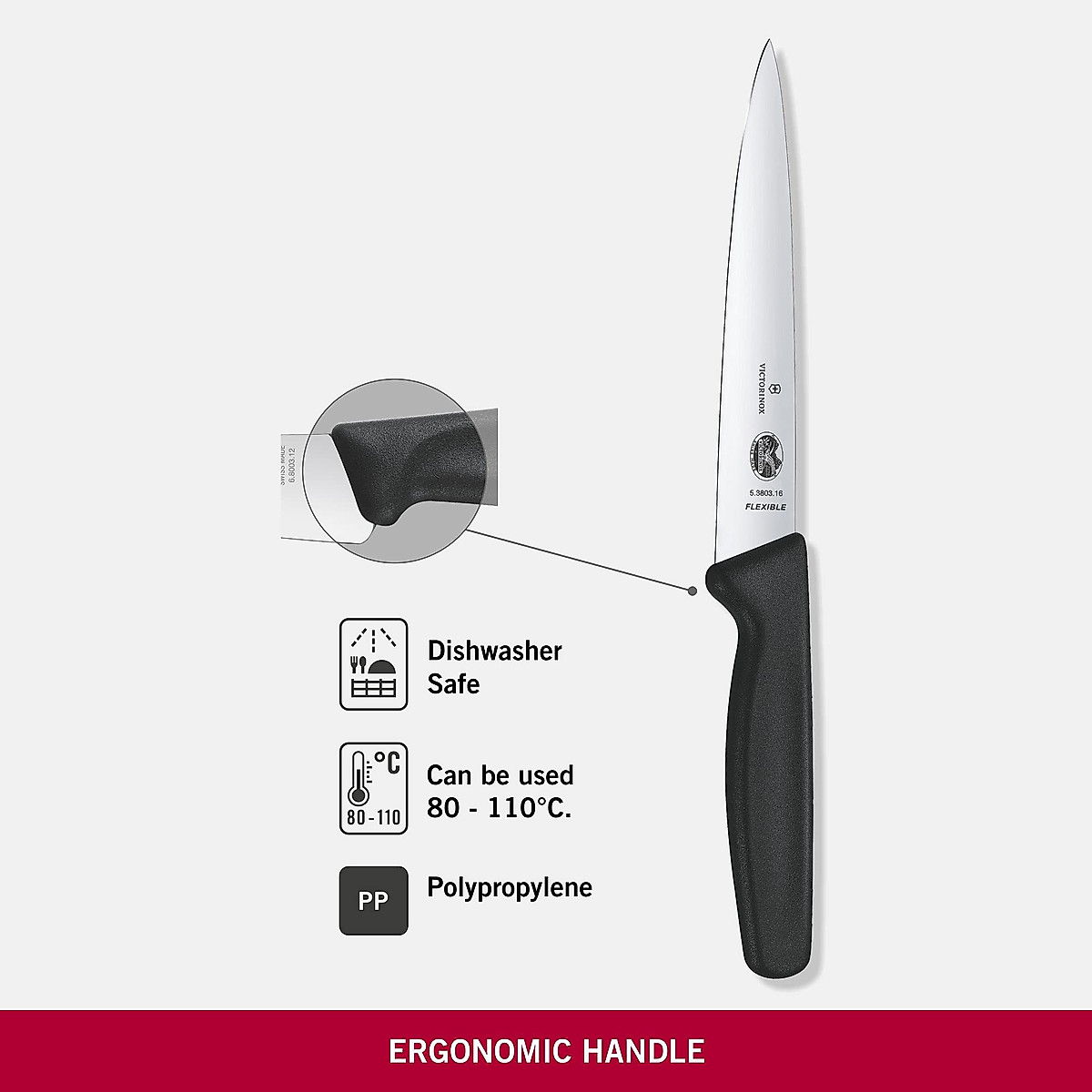 Victorinox 16 cm Flexible Blade Filleting Knife Blister Pack