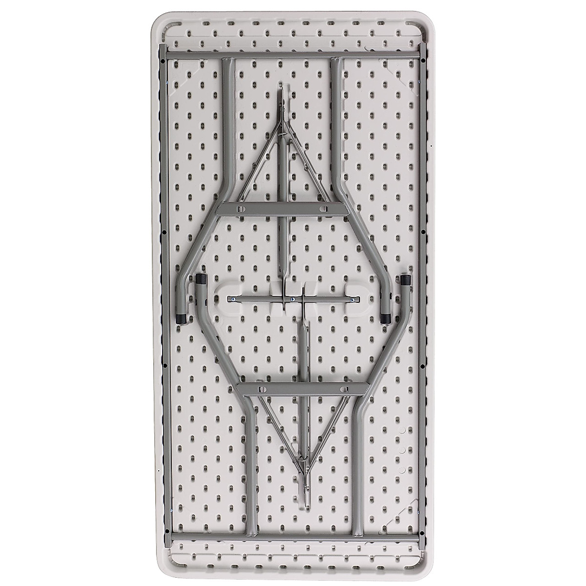 Flash Furniture Kathryn 5-Foot Granite White Plastic Folding Table