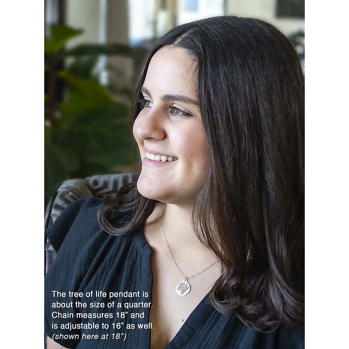 EFYTAL Grandma Gifts, 925 Sterling Silver Family Tree of Life Necklace for Women, Mothers Day Gifts for Grandmother