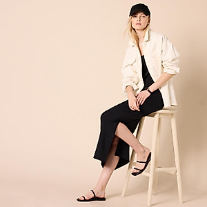 Amazon Essentials Women's Supersoft Terry Racerback Maxi Dress (Previously Daily Ritual), Black, Large